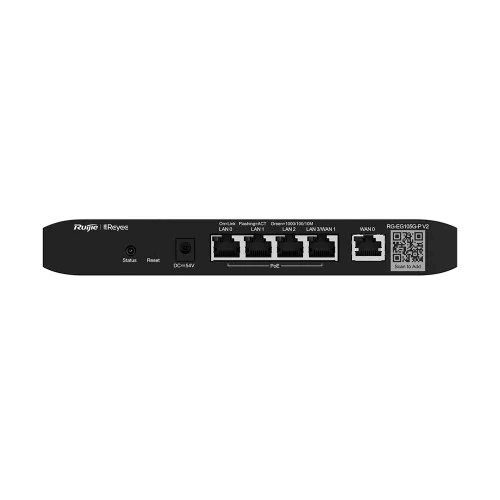 Reyee Router RG-EG105G-P V2 5-Port Gigabit Cloud Managed PoE Router ...